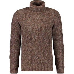 Ragman Herren Rollkragenpullover, rot, Gr. XXL, 100% Baumwolle, Pullover
