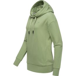 Ragwear Damen Stehkragenpullover "Yodis", gr&uuml;n, Gr. 4XL, Sweatware, 70% Baumwolle, 30% Polyester, Pullover, modischer Kapuzenpullover mit hohem Kragen