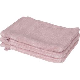 Sch&ouml;ner Wohnen Kollektion Waschhandschuh, B:16cm L:21cm, rosa, SCH&Ouml;NER WOHNEN-KOLLEKTION, Frotteevelours, Handt&uuml;cher, "Cuddly", schnell trocknende Airtouch-Qualit&auml;t