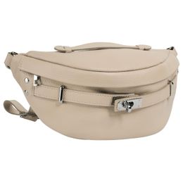 Samantha Look Damen G&uuml;rteltasche, beige, Leder, clean, Taschen, echt Leder, Made in Italy