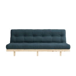 Schlafsofa Karup Design, B:200cm H:73cm T:100cm, blau, Bezug: 80% Baumwolle, 20% Polyester, Kinderzimmer, Sofas, "Lean 200 Schlafsofa, Gästebett,