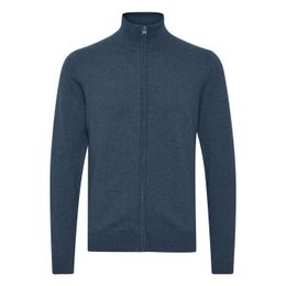 11 Project Herren Strickjacke "Strickjacke PRMelker", blau, Gr. XXL, meliert, Obermaterial: 100% Baumwolle CO., Strickjacken