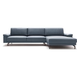 Ecksofa, B:274cm H:95cm T:178cm, blau, CREATION BY ROLF BENZ, Wohnzimmer, Sofas, "CR.450 elegantes Designsofa mit hohem Sitzkomfort"