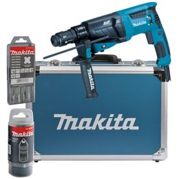 Makita Kombihammer "HR2631FT13", B:77mm H:209mm L:385mm, blau, Bohrmaschinen, für SDS-PLUS 26 mm im Alukoffer