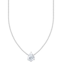 Thomas Sabo Damen Kette mit Anhänger "großer Zirkoniatropfen", 45, Silber 925 (Sterlingsilber), bunt, Silber 925 (Sterlingsilber), Halsketten, mit