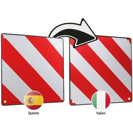 CALIMA CAMPING EQUIPMENT CALIMA Tafel "46044 Warntafel 2 in 1", B/H/L: 50cm x 1cm x 50cm, rot, Tafeln, f&uuml;r Spanien und Italien, aus Aluminium