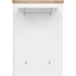 Garderobenpaneel Home Affaire, B:79cm H:113cm T:32cm, wei&szlig;, Spanplatte, Garderobenpaneele, "Halmstad", Breite ca. 79 cm