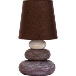 Näve NÄVE LED Tischleuchte "Stoney", Ø 16cm H: 31cm, 1 Stk., braun, Leuchten, Zuleitung: ca. 130 cm
