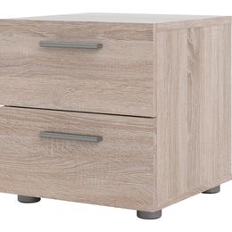 Nachtkommode Inosign, B:40cm H:42,3cm T:40,3cm, braun, Spanplatte, Sideboards, "Pepe, Nachttisch, Nachtschrank, Beistelltisch", mit 2 Schubl&auml;den,