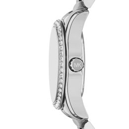 Michael Kors Damen Quarzuhr "Lexington", silber, Armbanduhren, Armbanduhr, Damenuhr, Edelstahlarmband, analog, Tag, Wochentag