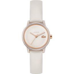 Lacoste Damen Quarzuhr "Lacoste 12.12 SWIFT", weiß, Armbanduhren, Armbanduhr, Damenuhr, Lederarmband, analog