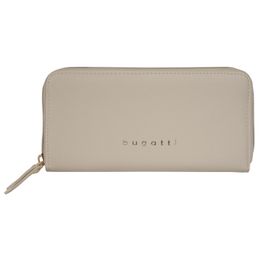 Bugatti Damen Geldb&ouml;rse "ELLA SAFFIANO", beige, Kunstfaser, Kleinlederwaren