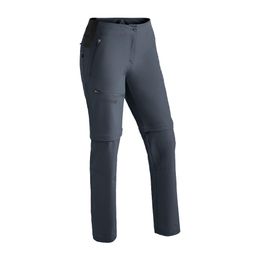 Maier Sports Damen Outdoorhose "Latit Zip Vario"grau, Gr. 46, 88% Polyester (Recycelt); 12% Elasthan, Hosen, Damen zipp-off Wanderhose, elastische