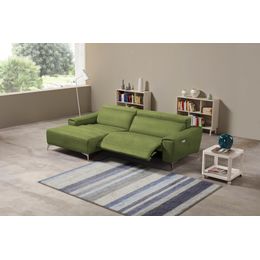 Ecksofa Egoitaliano, B:266cm H:95cm T:163cm, gr&uuml;n, Wohnzimmer, Sofas, "Suzette, Designsofa mit hohem Sitzkomfort", mit Recamiere, inkl. 1