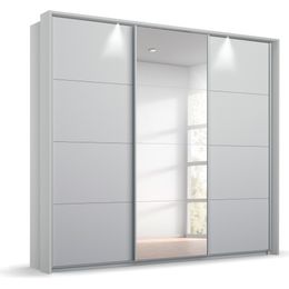 Schwebet&uuml;renschrank Rauch, B:211cm H:233cm T:68cm, grau, Holzwerkstoff, Schr&auml;nke, "Kleiderschrank Schrank Garderobe OTELI inkl. 3 Innenschubladen",