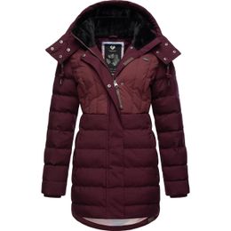 Ragwear Damen Winterjacke "Ashanta Block", rot, Gr. XL, Außenmaterial: 100% Polyester, Innenfutter: 100% Polyester, Wattierung: 100% Polyester,