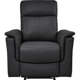Relaxsessel Home Affaire, B:91cm H:99cm T:92cm, schwarz, Echtleder 100% Echtleder;Kunstleder 100% Polyurethan, Wohnzimmer, Sessel, "Southbrook,