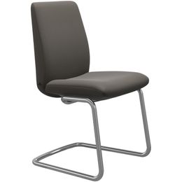 Polsterstuhl stressless, B:53cm H:92cm T:59cm, grau, Leder PALOMA: PALOMA ist ein durchgefärbtes Semianilin-Möbelleder mit natürlicher Narbung.,