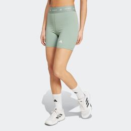 Damen Shorts "TF SHO L", silber, Gr. XS, adidas Performance, Obermaterial: 73% Polyester, 27% Elasthan, Hosen