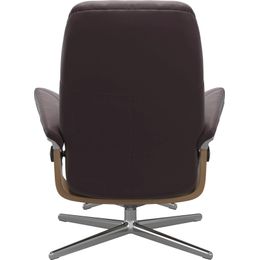 stressless "Consul" Set, Relaxsessel mit Hocker, mit Hocker, mit Cross Base, Gr&ouml;&szlig;e S, M & L, Holzakzent Eiche