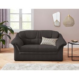 2-Sitzer DOMO collection, B:146cm H:84cm T:82cm, braun, Korpus/Basismaterial: 92% Polyester, 8% Nylon. Sitzfl&auml;che: 92% Polyester, 8% Nylon, Sofas,