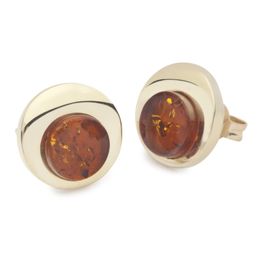 OSTSEE-SCHMUCK Damen Paar Ohrstecker "OSTSEE-SCHMUCK Ohrstecker Alina Ohrstecker Alina", 12mm rund, Gelbgold 333, gelb, Gelbgold 333, Ohrringe