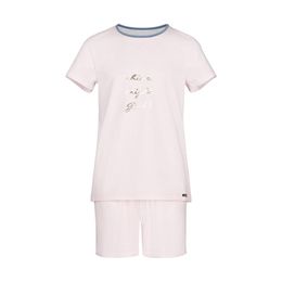 Skiny Jungen Schlafanzug "Pyjama", Gr. 140, beige, Obermaterial: 95% Baumwolle CO. 5% Elasthan EL., Homewear-Sets