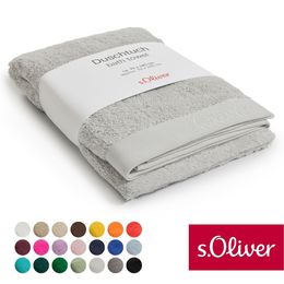 Duschtuch s.Oliver, B:70cm L:140cm, grau, Walkfrottier, Baumwolle, Handtücher, "s.Oliver, Premium Qualität, 600 gr/m², auch als Sets erhältlich",
