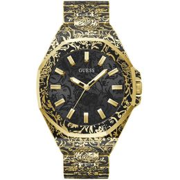 Guess Herren Quarzuhr "ROAR", gold, Armbanduhren, Armbanduhr, Herrenuhr