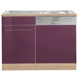 KOCHSTATION Sp&uuml;lenschrank "KS-Eton" Breite 110 cm, inkl. T&uuml;r/Sockel f&uuml;r Geschirrsp&uuml;ler