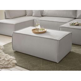 Hocker OTTO HOME, B:102cm H:42cm T:69cm, silber, Bezugstoff aus 90% recyeltem Material ;Aqua Clean ;Gramatur 580g/qm +/- 5%, Wohnzimmer, Hocker,