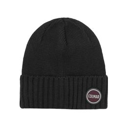 COLMAR Damen Beanie "UNISEX HAT", schwarz, unifarben, Strick, Kunstfaser, Mützen, mit breitem Umschlag