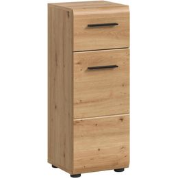 Stauraumschrank Inosign "FLORENZ, TOPSELLER, Höhe 80 cm, 1 Tür, 1 Schubkasten", artisan oak nb, B:30cm H:80cm T:30cm, FSC-zertifizierter Holzwerkstoff, MDF, Schränke, Türanschlag wechselbar, hochwertige MDF Front, Badschrank, Bad