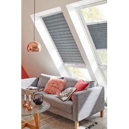Dachfensterplissee SUNLINES, B:97,4cm H:136,1cm, grau, Obermaterial: 100% Polyester, Plissees, "Young Style Energy Saving", mit Energiespareffekt,
