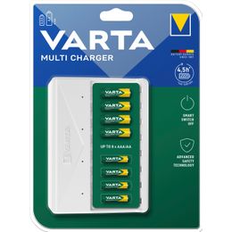 Varta Batterie-Ladegerät "Multi Charger", B:13,7cm H:10,1cm T:2,6cm, weiß, Ladegeräte