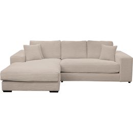Ecksofa WERK2, B:286cm H:84cm T:184cm, grau, 100% Polyester, Wohnzimmer, Sofas, "Eden modern und zeitlos, geschmackvolles Sofa, Breite 286cm,