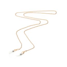 Firetti Damen Brillenkette "in Kugelkettengliederung", gelb, Gummi, Metall, L:81cm, Trageb&auml;nder