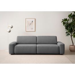 3-Sitzer Home Affaire, B:257cm H:82cm T:105cm, grau, 100% Polyester, Sofas, "TORGE (257cm), Sofa,Schlafsofa in Cord, Samtvelours, Struktur fein",