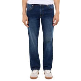 Mustang Herren Straight-Jeans "Herren Style Big Sur Straight", blau, Gr. 42, Denim/Jeans, 99% Baumwolle, 1% Elasthan, Jeans