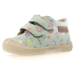 Naturino Kinder Barfußschuh "BAREFOOT AMUR VL PR", Gr. 20bonny mint blumen, Veloursleder, bedruckt, geblümt, Schuhe, Kindergartenschuh mit Print,