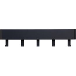 Garderobenhalter SPINDER DESIGN, B:52cm H:12cm T:7,5cm, schwarz, Metall, Garderobenhalter, "Dax Play", Metall, Breite 52 cm