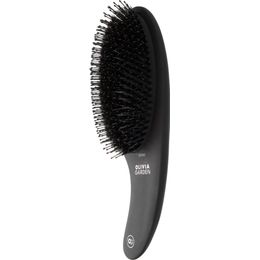 Olivia Garden Damen Haarbürste "EXPERT CARE CURVE Boar&Nylon Bristles Matt Black", Durchmesser x Breite x L: 8cm x 21,5cm, schwarz, Kunststoff, B:8cm