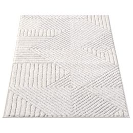 Teppich Carpet City, B:80cm H:15mm L:150cm, grau, Obermaterial: 100% Polyester, Wohnzimmer, Teppiche, "LOUNGE 0632", Kurzflor-Teppich Modern,
