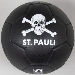 FC St. Pauli Fu&szlig;ball "FC St. Pauli Ball FC St. Pauli Totenkopf Gr&ouml;&szlig;e 5"schwarz, B&auml;lle