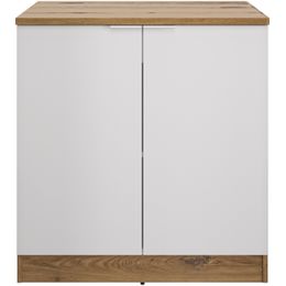 Unterschrank GAMI, B:80cm H:86cm T:60cm, weiß, Spanplatte, Küche, Schränke, "Unterschrank 2 Tûren B.80 cm", Unterschrank 2 Tûren B.80 cm