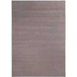 Teppich ANDIAMO, B:60cm H:8mm L:110cm, beige, Kunstfaser, Wohnzimmer, Teppiche, "Jerez", Kurzflor, gewebt, Uni-Farben, auch als L&auml;ufer