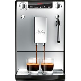 Melitta Kaffeevollautomat "Solo & Milk E953-202, silber/schwarz", B:45,5cm H:30,3cm T:20cm, silber, Kaffeevollautomaten, Caf&eacute; cr&egrave;me & Espresso per