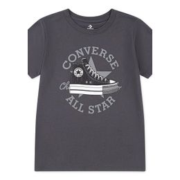 Converse Mädchen T-Shirt "CNVG DISSECTED CTP T-SHIRT"schwarz matter, Gr. 122, Obermaterial: 60% Baumwolle, 40% Polyester, Shirts, für Kinder