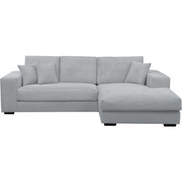 Ecksofa WERK2, B:286cm H:84cm T:184cm, grau, 90% Polyester, 10% Nylon, Wohnzimmer, Sofas, "Eden modern und zeitlos, geschmackvolles Sofa, Breite