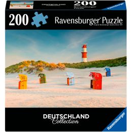 Ravensburger Kinder Puzzle "Deutschland Collection, Leuchtturm hinter der Düne auf Borkum", bunt, B:33cm H:21cm, Puzzles, Made in Europe